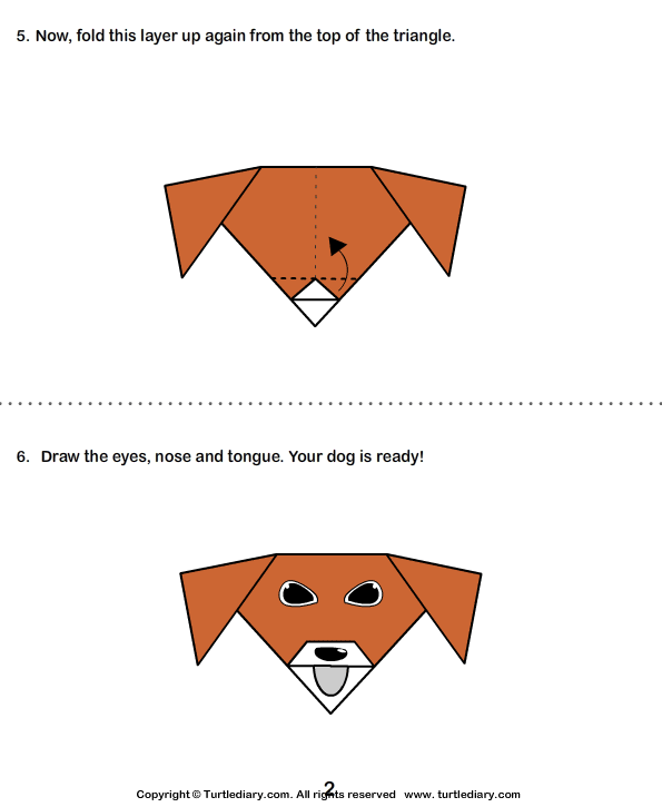 Origami Dog Folding Instructions | How to Make Paper Dog