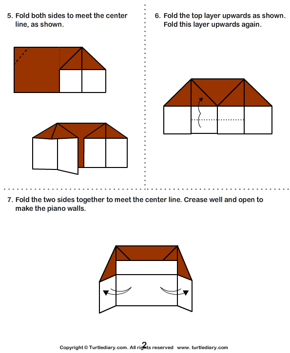 Free Piano Origami For Kids | Piano Craft Activities for Kids