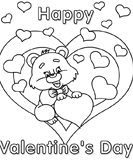Valentine's Day Coloring Pages | Turtle Diary