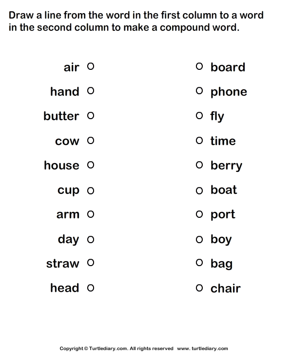 Compound Words In Sentences K5 Learning Compound Nouns Worksheets 