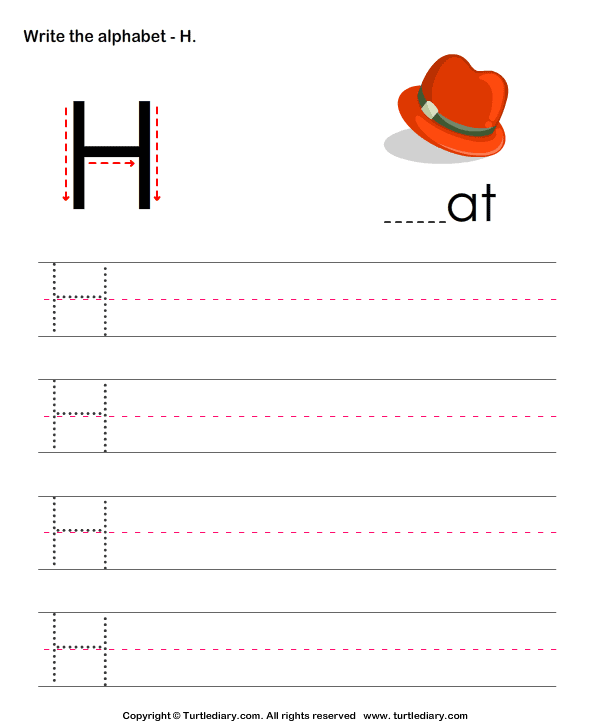 Uppercase Alphabet Writing Practice H Turtle Diary Worksheet Uppercase Alphabet Writing Practice H Turtle Diary Worksheet